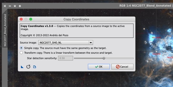 Pixinsight Copy Coordinates Script Telescope Live